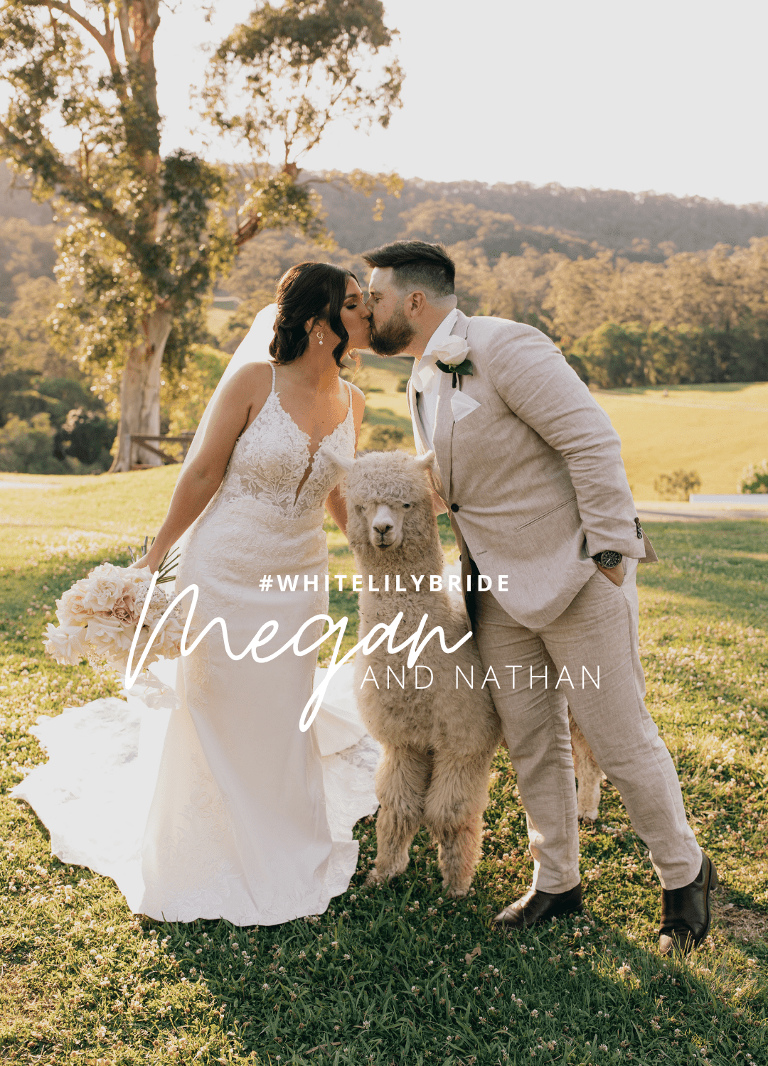 Megan & Nathan's Elegant and Romantic Countryside Wedding – White Lily Couture